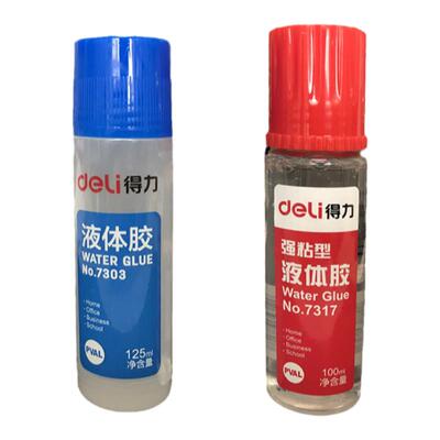 得力液体胶水大瓶100毫升ml透明