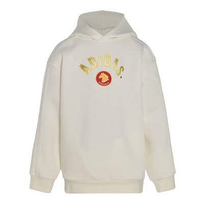 adidas阿迪达斯新年款马年细节套头衫春男女大童连帽卫衣 KG5930