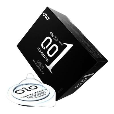 OLO裸感避孕套男用玻尿酸免洗正品安全套超薄旗舰店套001正品超薄