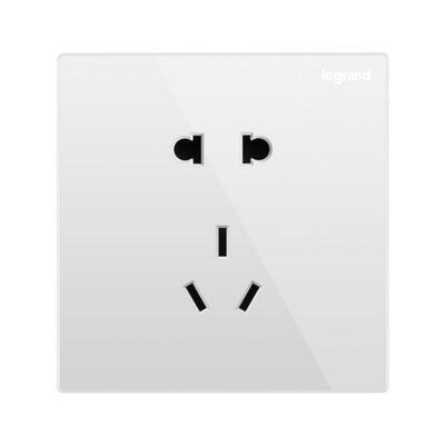 tcl白色无边框86型开关插座面板