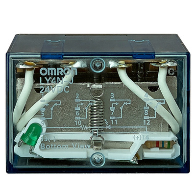进口欧姆龙OMRON继电器LY4N-J LY4NJ AC DC 24V 220V HH64P-L 10A