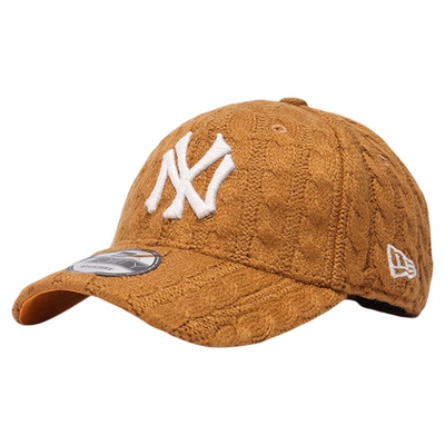 NewEra硬顶弯檐刺绣毛线棒球帽