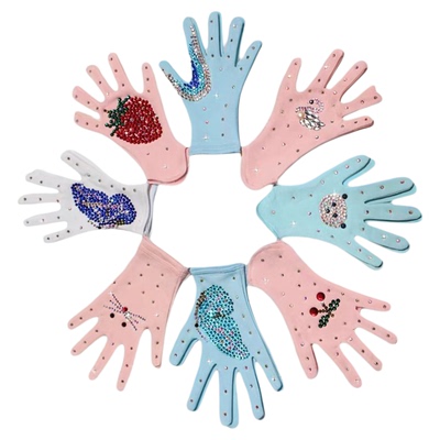 dvwvb滑冰手套保暖耐磨滑冰加绒