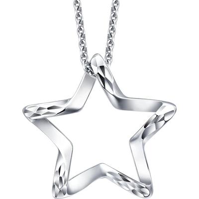 周生生pt950铂金五角星吊坠定价