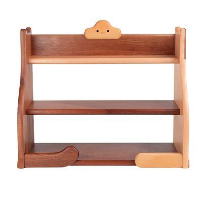 原创猫狗实木桌面置物架