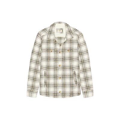 Marine Layer MAX HERRINGBONE 外套式衬衫 奶油色REVOLVE小众新