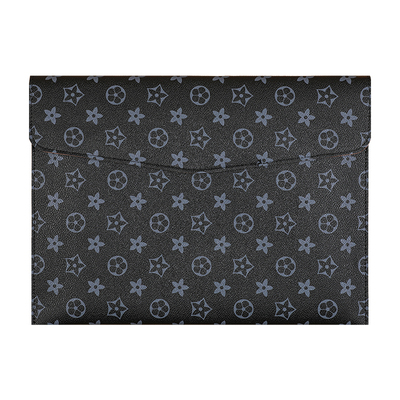 A4皮质文件袋资料档案袋高级感防水大容量按扣文件包文件夹商务办公合同票据公文袋大号手提便携高颜值加厚