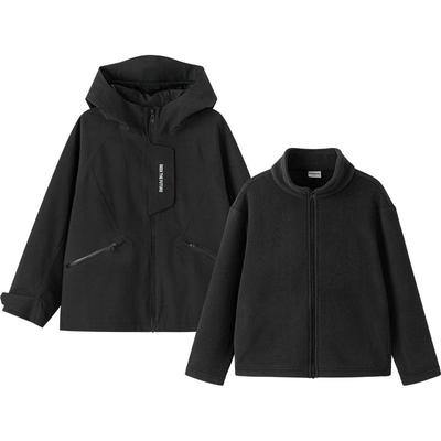 巴拉巴儿童冲锋衣男童女童防风