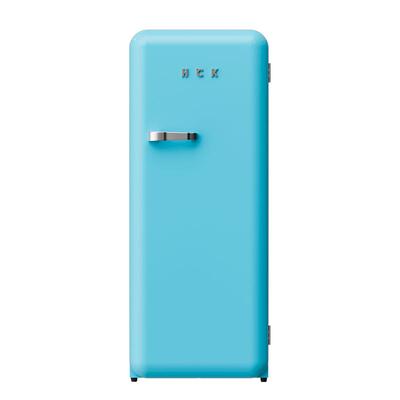 【自营】HCK哈士奇烤漆复古冰箱家用大容量单门彩色BC-330RDE多色