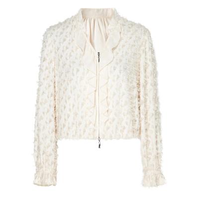 【商场同款】HPLY荷比俪新款花型荷叶边衬衫女HMD41630165