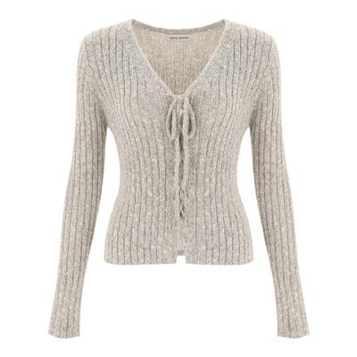 wanatry绑带流浪感修身针织上衣