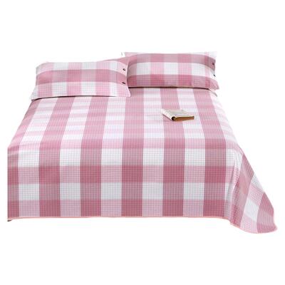 纯棉加厚老粗布凉席三件套