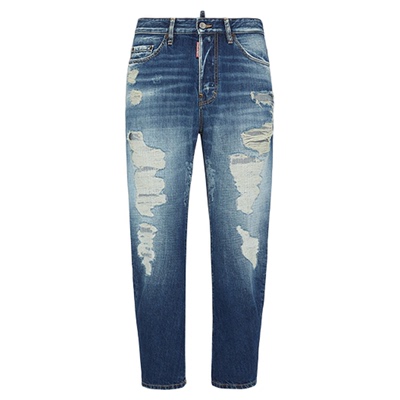 DSQUARED2/D2次方 男士宽松时尚牛仔裤Bro Jeans