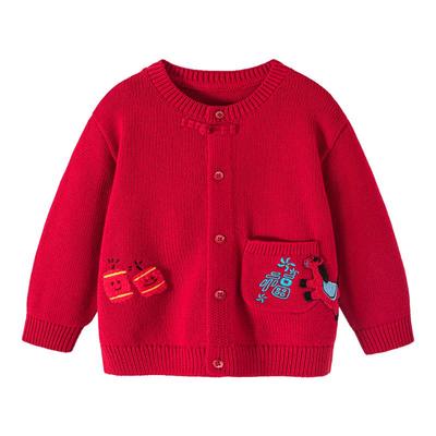 迷你巴拉巴拉男女童新年萌趣毛衣