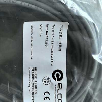ELCO宜科连接线TLCN-S2-M12/M8-Z/4-5-