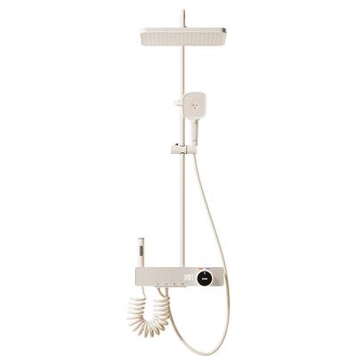 浪鲸淋浴花洒套装按摩钢琴按键浴室沐浴器置物台家用精铜主体628