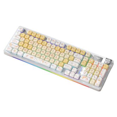 狼蛛S98无线客制化机械键盘三模Gasket结构全键热插拔