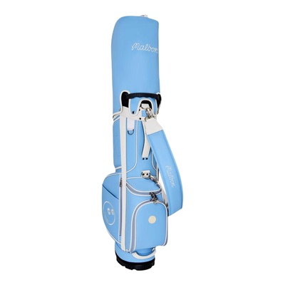 代购MALBON CART BAG 女士高尔夫球包支架包浅蓝色查莉·赫尔同款
