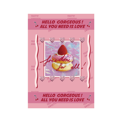 复古甜品线圈装彩页空白A5笔记本