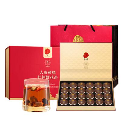 同仁堂人参黄精杜仲雄花茶360g