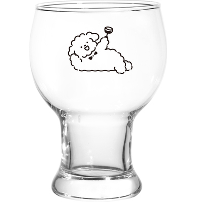 原创举杯小猫小狗玻璃杯啤酒杯子