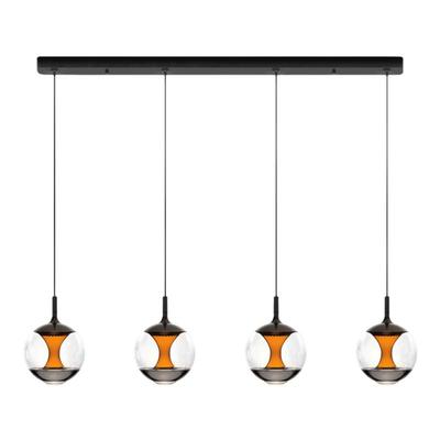 诺克余晖餐厅吊灯意式现代客厅餐桌灯具岛台玻璃四头吧台轻奢高级