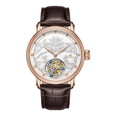 上海手表湖心亭陀飞轮男款机械表
