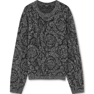 【季末优惠】VERSACE/范思哲 男士Barocco麻花针织套头衫