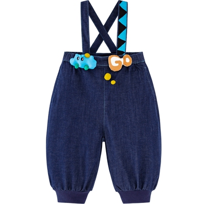 迷你巴拉巴拉软牛仔背带裤