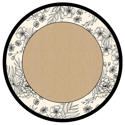 2025新款法式复古中古风圆形地毯