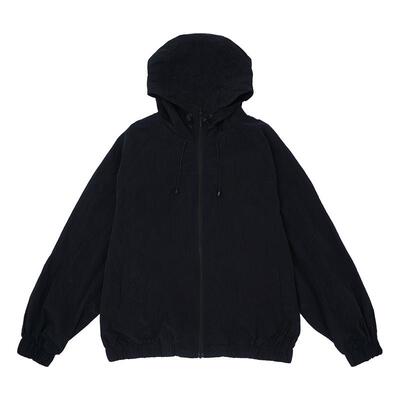 英式风衣新品扎染拉链外套