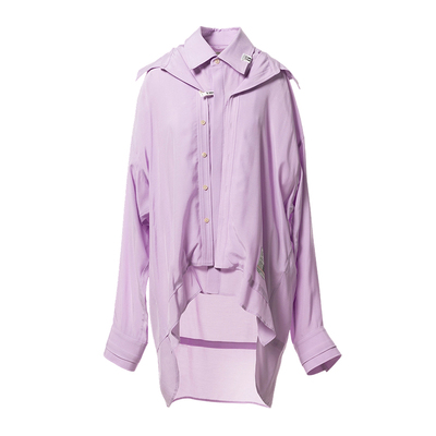 MMY三原康裕女士假两件双层衬衫拼接长袖衬衫K16SH401