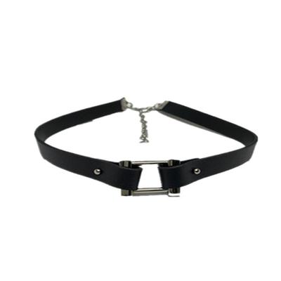 性感颈带皮革朋克锁骨链
