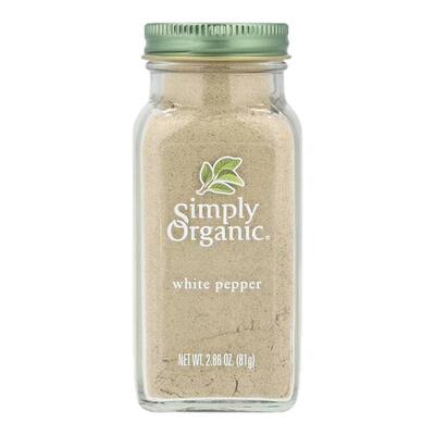 SimplyOrganic白胡椒温和辛辣调味品烹饪家用烧烤腌制调味香料