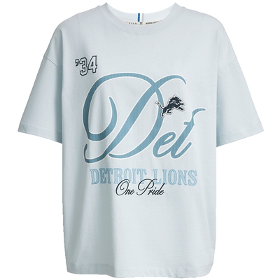 SEASON HIGH时尚春季宽松版型胸前字母图案背后胶印T恤短袖女装