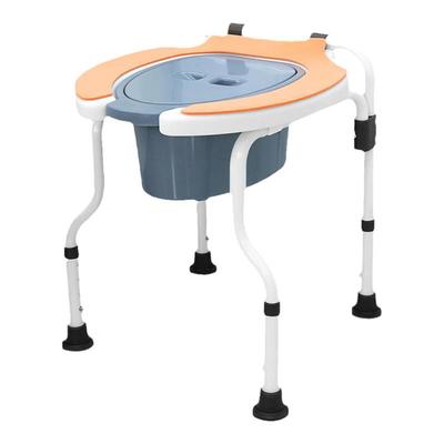 蓝品盾无障碍老年人厕所坐便椅移动马桶孕妇坐厕座便携折叠坐浴凳