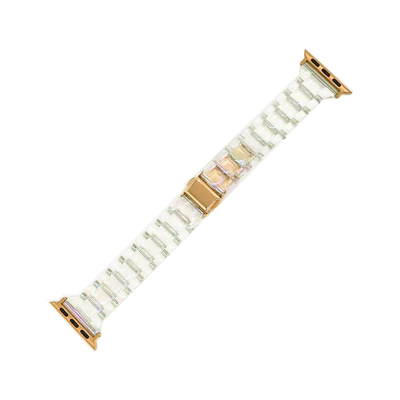 人鱼姬镭射冰川透明女款适用iwatch10苹果表带applewatch9876代SE