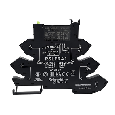 薄片式继电器RSL1PVBURSLZVA1+RSL1AB4BD 24DC螺钉端子