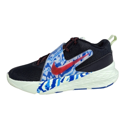 Nike耐克男女大童鞋Team Hustle D 12魔术贴休闲篮球鞋IQ0815-001