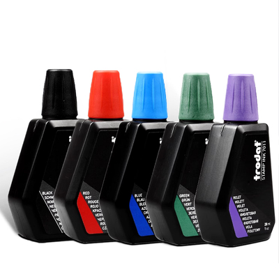 Trodat/卓达7011回墨印章专用印油速干红色黑色印油水性环保印油公章发票财务回墨印章专