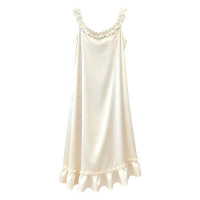 猫人冰丝吊带胸垫睡衣套装