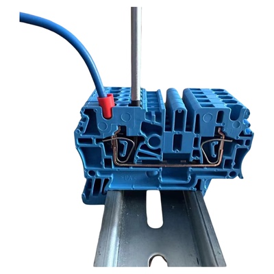 蓝色接线端子弹簧式蓝色接线端子