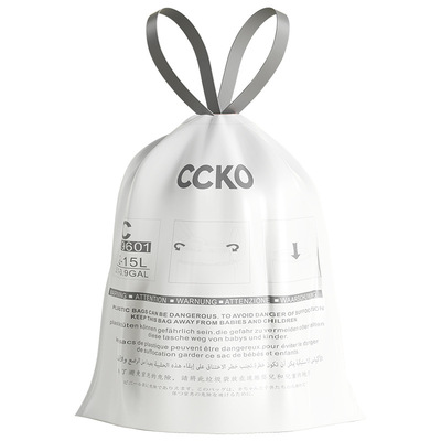 CCKO垃圾袋家用加厚手提式抽绳大小号超厚厨房2026热卖免撕实惠装