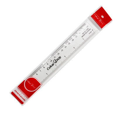 【两种刻度】科加塑料直尺