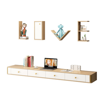 书桌书架挂墙桌墙上悬空桌架组