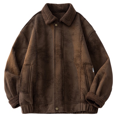 I.T皮毛一体外套保暖潮流穿搭