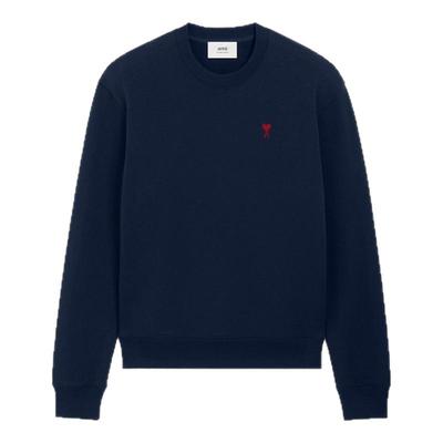 【热销甄选】Ami Paris男女同款红色ADC棉毛圈卫衣 棉质套头衫