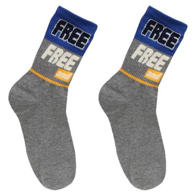 ETNA吸汗女棉字母中筒袜运动进口