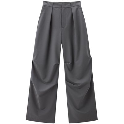 太平鸟26夏新款大廓形宽松伞兵裤