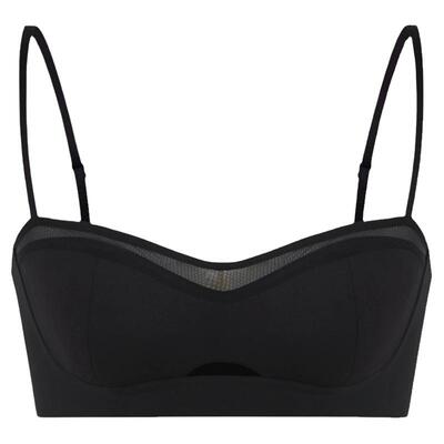 小胸半杯内衣女夏超薄款透气细肩